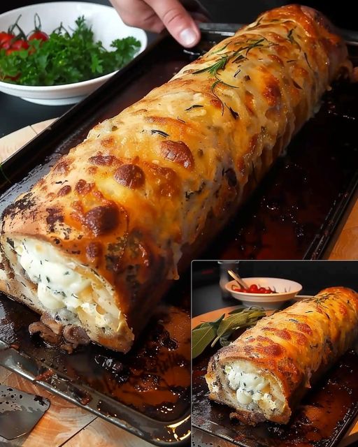 Hackfleisch Käse Rolle – REZEPTE UND BACKEN